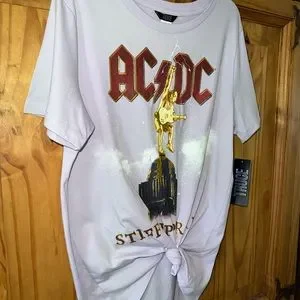 TRUCE | Shirts & Tops | Girls Acdc Purple Graphic Tshirt Sz 6 Nwt ...